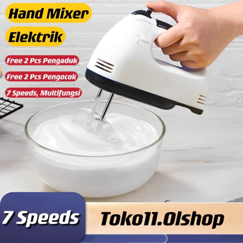 Jual Super Hand Mixer / Mixer Kue Tepung Salad Mentega Dengan 7 Speeds ...