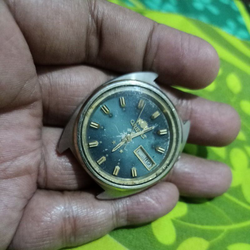 Jual ~bahan jam automatic orient AAA dial blue | Shopee Indonesia