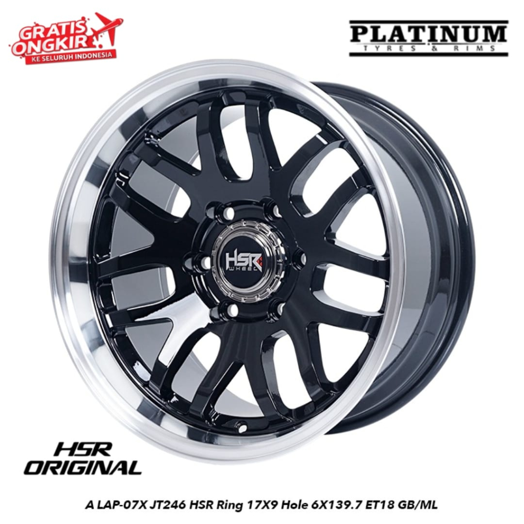 Jual VELG MOBIL R17 HSR A LAP 07X JT246 RING17 VELG MOBIL PAJERO FORTUNER HILUX DC MU-X ...