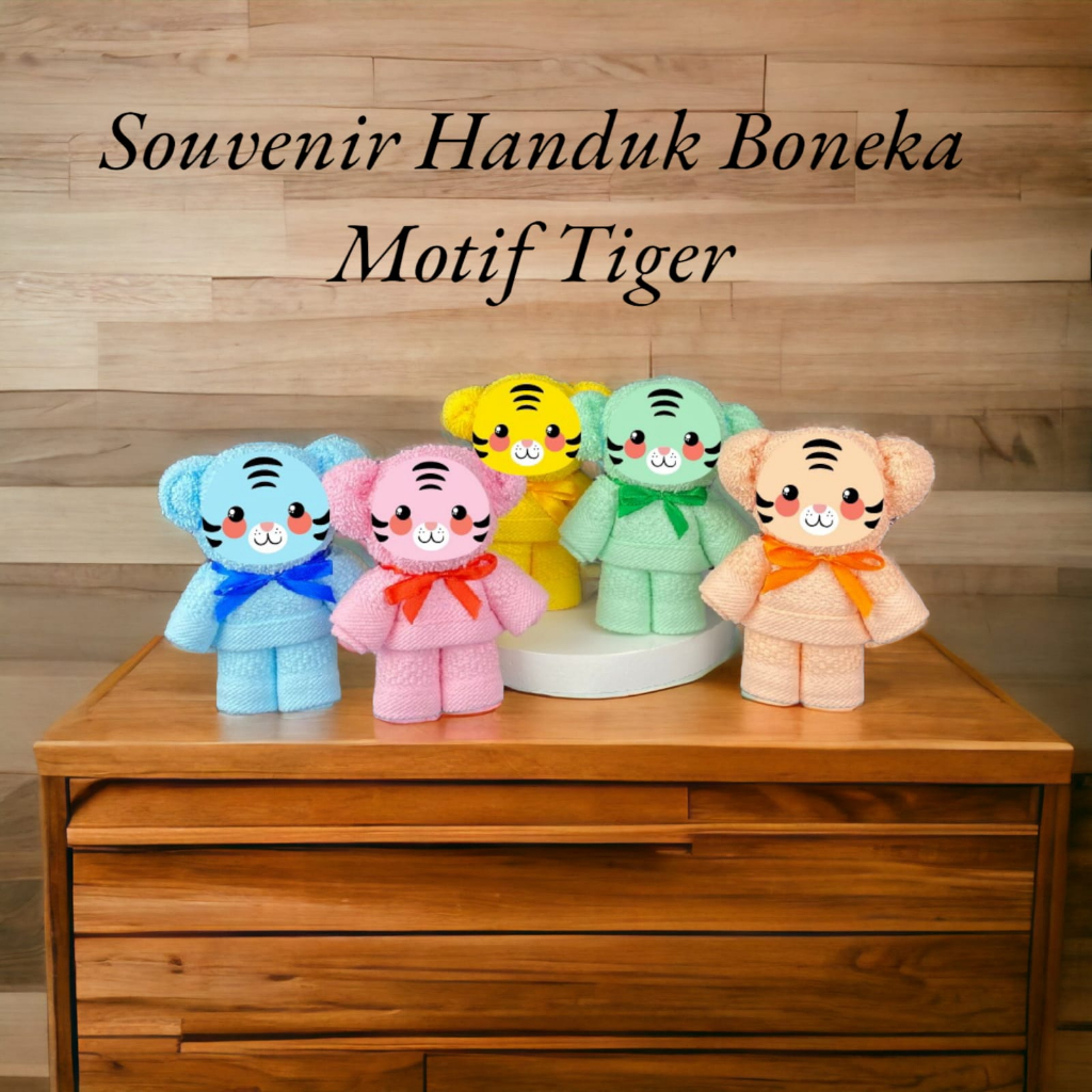 Jual Souvenir Handuk Boneka Harimau Macan Lucu Nifo Kids Tiger Towel ...