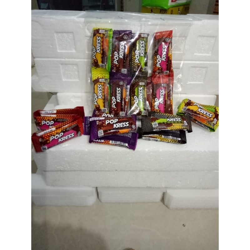 Jual pop kres 5 varian rasa dalam 1 pack isi 20pcs yg enak dan rasa ...