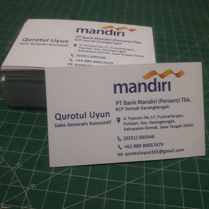Jual kartu nama bank mandiri | Shopee Indonesia