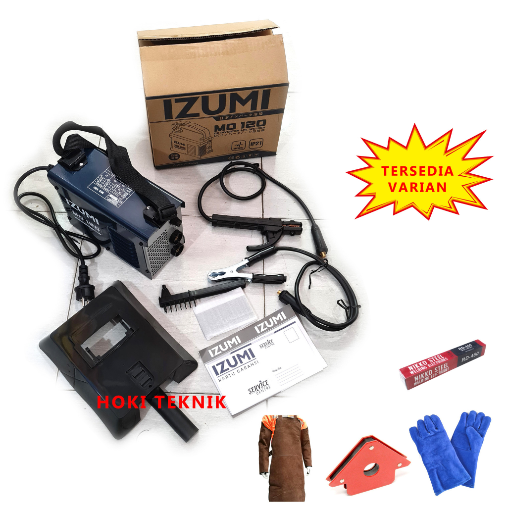 Jual Paket Mesin Las Izumi MO 120 Inverter MMA 450 watt + Kawat Las RD-460 | Shopee Indonesia