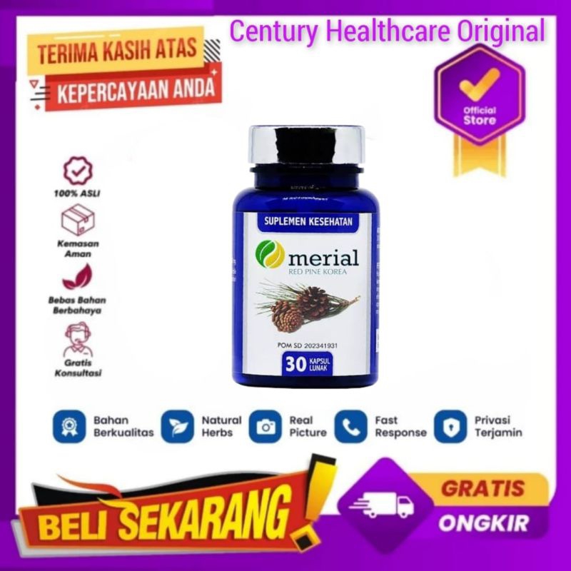 Jual Merial red pine korea original asli suplemen memelihara kesehatan ...