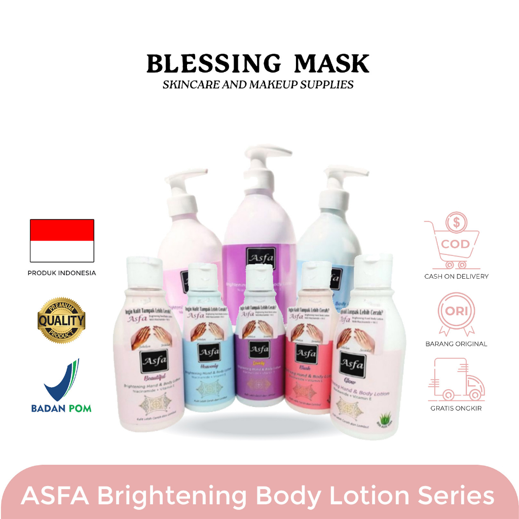 Jual ASFA Brightening Body Lotion with Niacinamide + Vitamin E 300ML ...