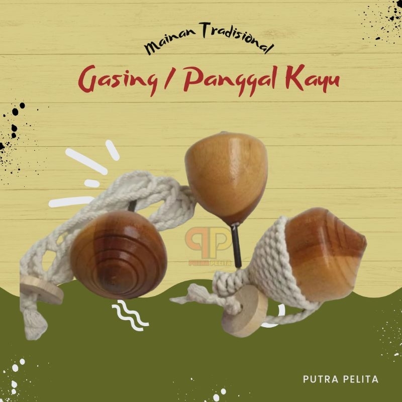 Jual GASING / PANGGAL KAYU MAINAN TRADISIONAL JAMAN DULU | Shopee Indonesia