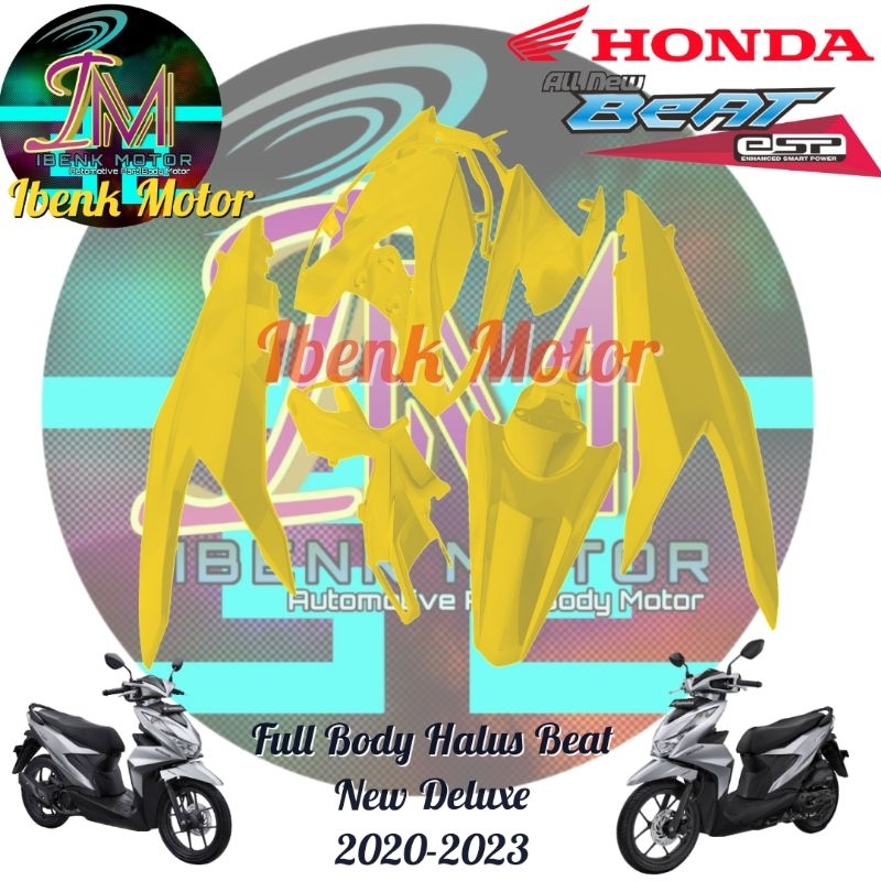 Jual Honda Beat New Deluxe Led Full Body Halus Warna Kuning Candy ...