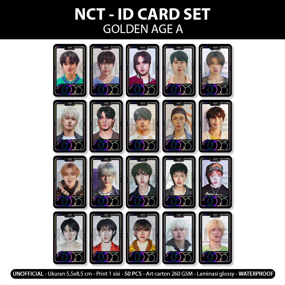 Jual ( ALL MEMBER ) photocard id card nct dream nct 127 wayv golden age nct nation ccomaz sanrio ...