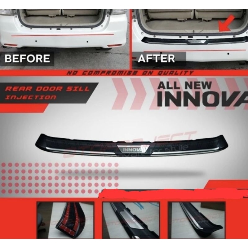 Jual Rear door sillplate / Sill plate pintu belakang injection Innova ...