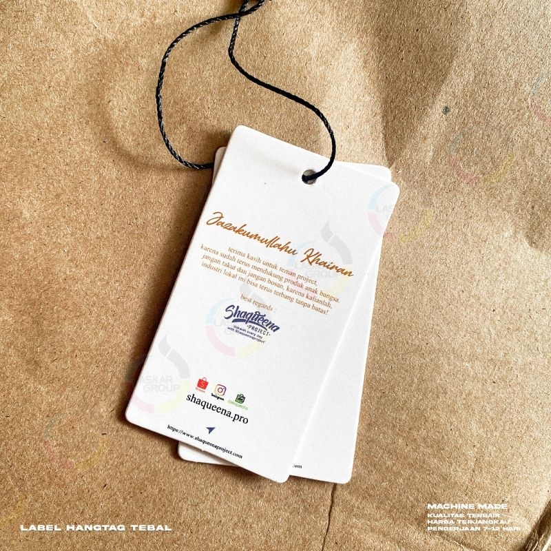 Jual LABEL BAJU / NAMA brand label harga fashion distro custom ukuran ...