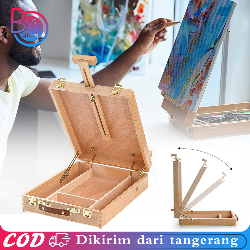 Jual Portabel Drawing Board Easel Meja Table Easel Artist Display Table ...