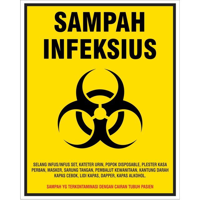 Jual STIKER VINYL SAMPAH INFEKSIUS DAN NON INFEKSIUS (DIJUAL SATUAN ...