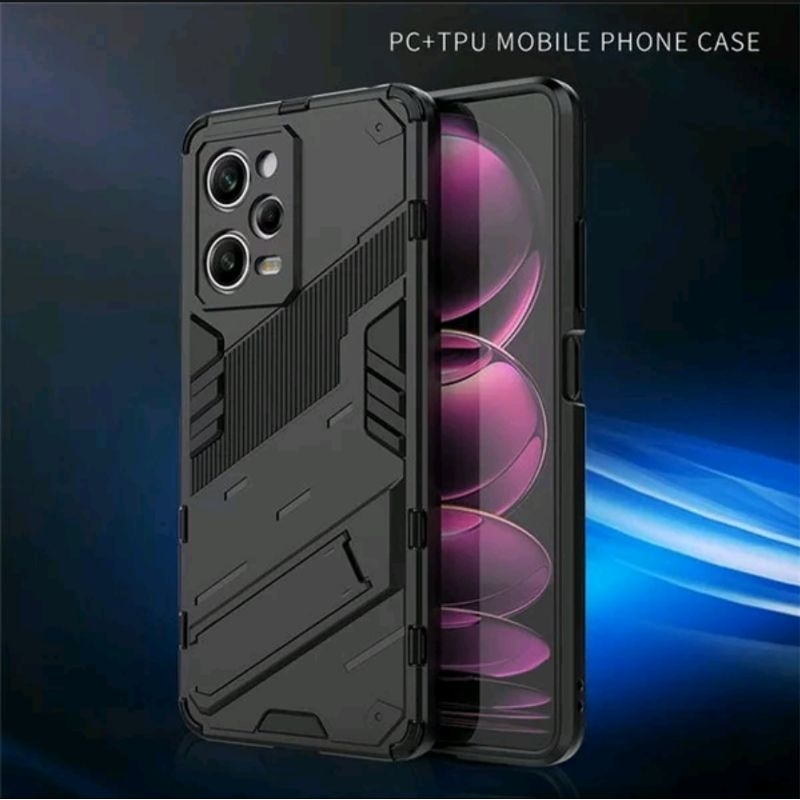Jual Poco X3 X5 X5 Pro Hard Case Hybrid Casing Kick Stand Robot Armor ...