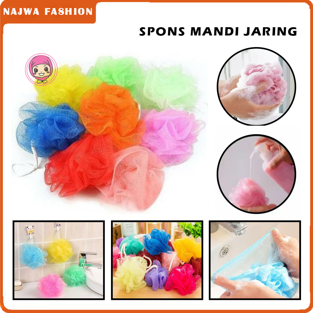 Jual NAJWA - SPONS MANDI JARING / SPON MANDI GOSOK / SPONGE MANDI ...