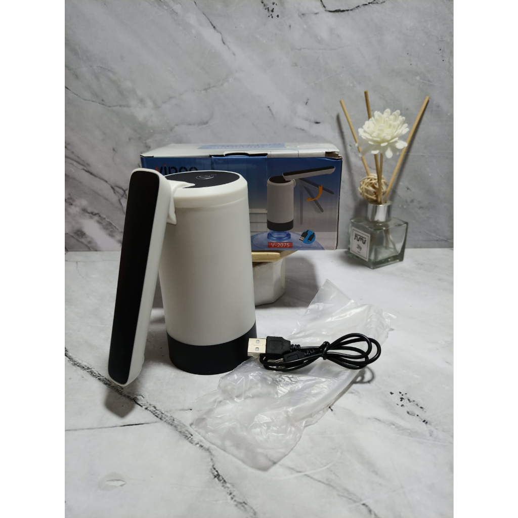 Jual Pompa Galon Elektrik Vipoo V-2075 Ada Timer Water Dispenser Pompa ...