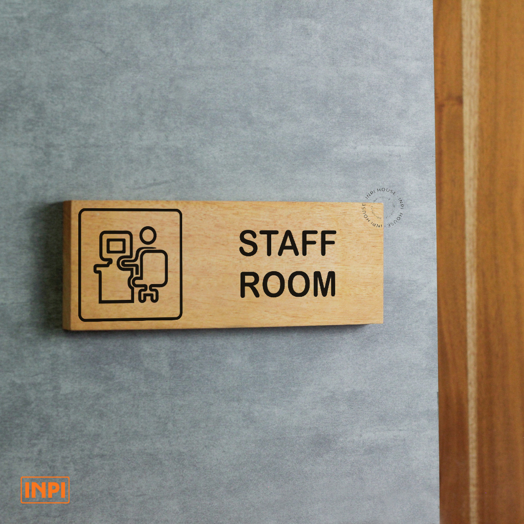Jual sign system staff room - papan tanda ruang - staff room - wall ...