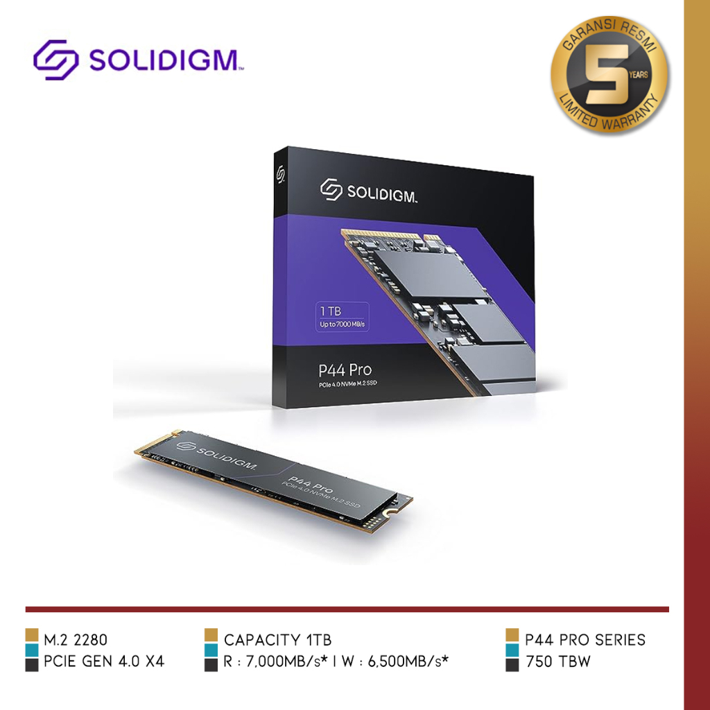 Jual SOLIDIGM P44 Pro Series | PCIe 4.0 x4, M.2 2280 NVMe Ssd | Shopee ...