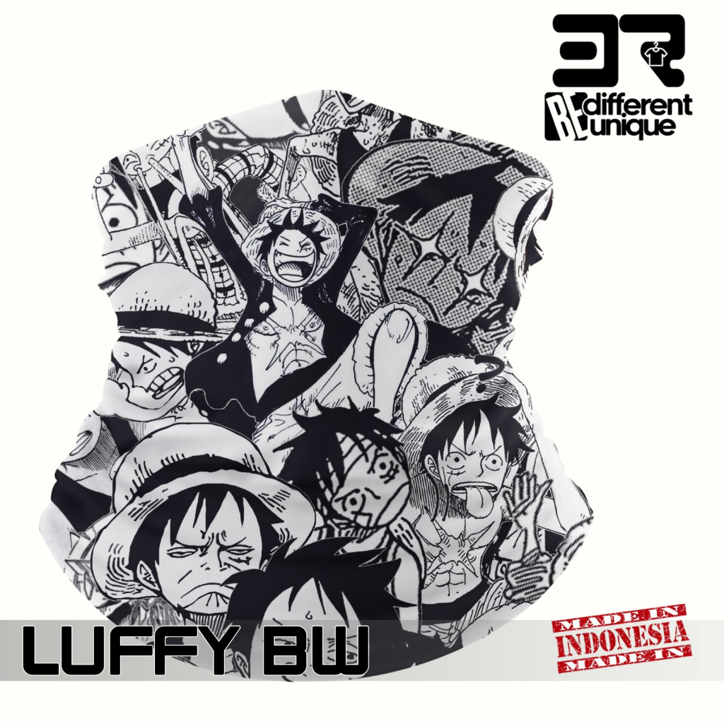Jual Buff Bandana Masker Scarf Syal Motor Printing Premium 3R Luffy BW ...