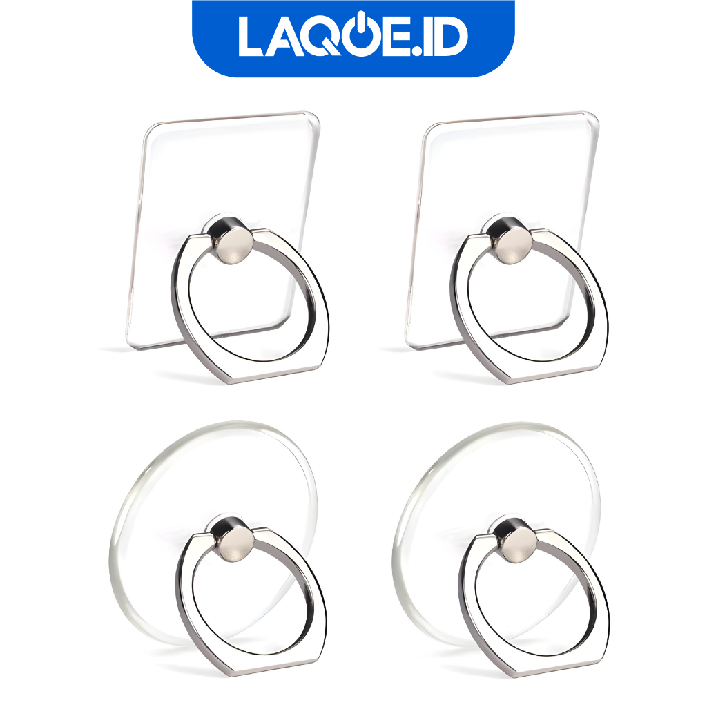 Jual Ring Phone Holder Transparan Finger Stand Iring Hp 360° Universal ...