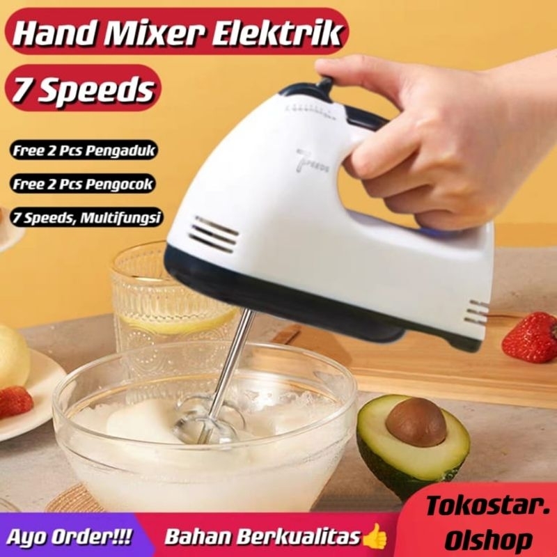 Jual Hand Mixer Automatic Pengaduk Otomatis Dengan 7 Kecepatan⭐ ...