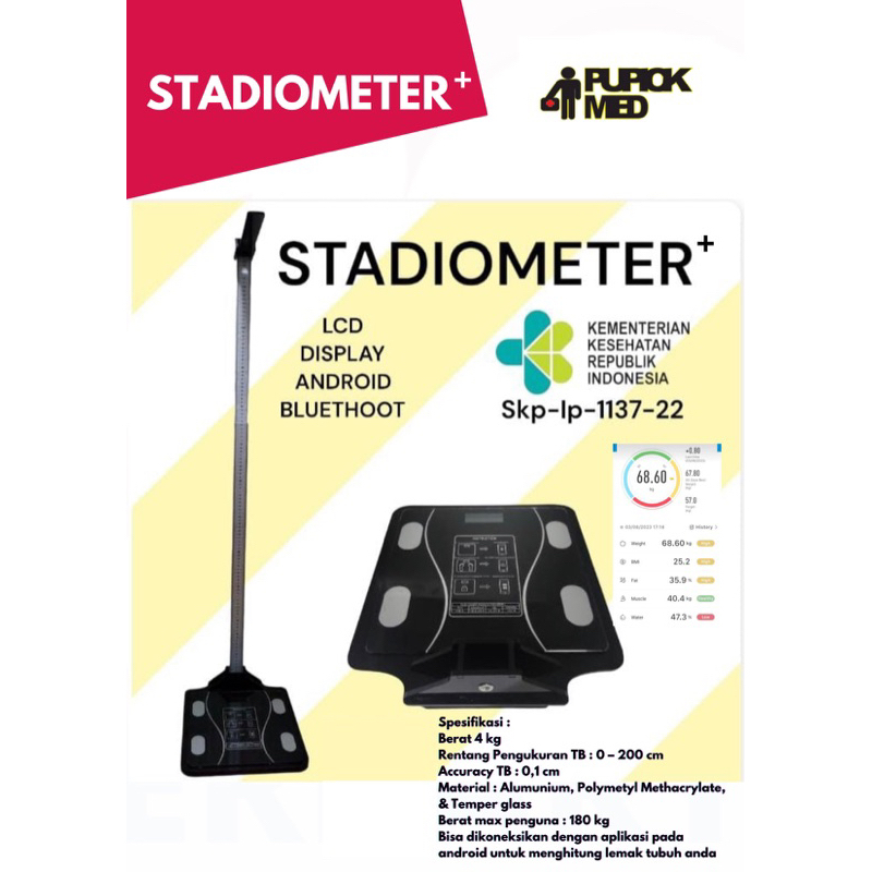 Jual Stadiometer Akrilik Alumunium / Pengukur Panjang Badan ...