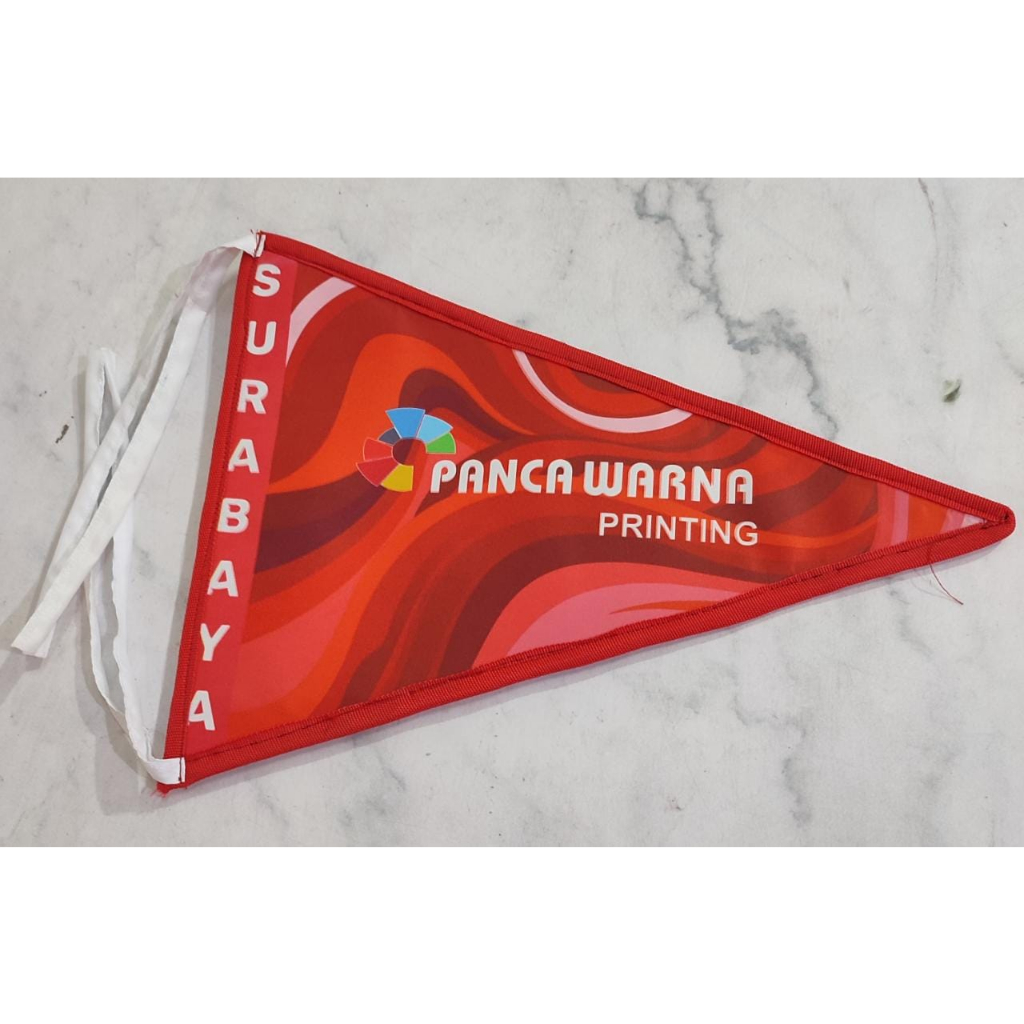 Jual Bendera Travel/Bendera Pemadu Wisata/Bendera Segitiga Tour Guide ...