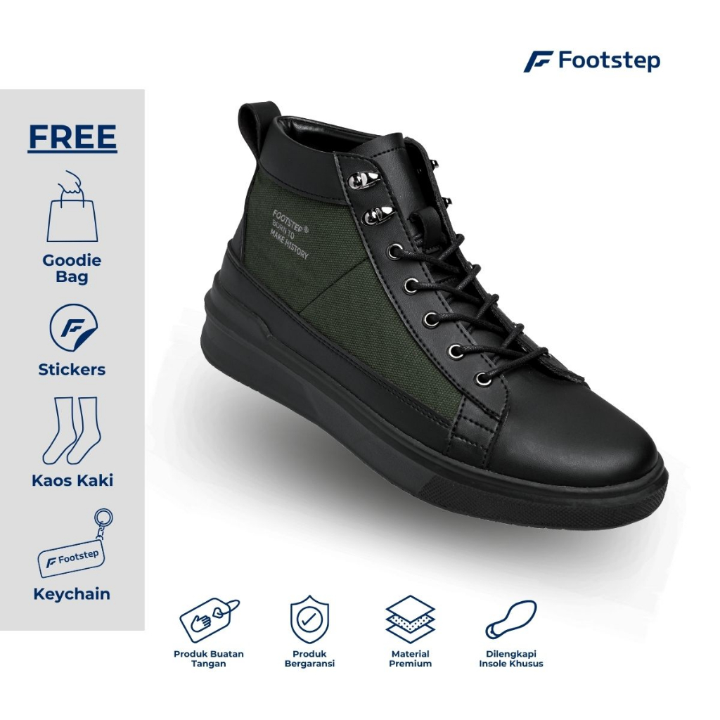 Jual Footstep Footwear Sepatu Pria Boots Phantom Army Original Shoes | Shopee Indonesia