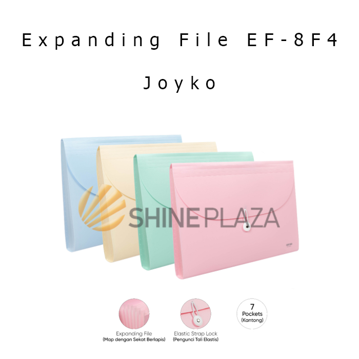 Jual Map Ekspanding Harmonika Joyko EF-8F4 - Expanding File Pastel ...