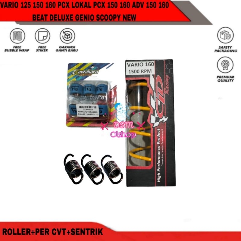 Jual PAKET UPGRADE KIRIAN CVT ROLLER LOLER ROLER LORER KAWAHARA RACING ...