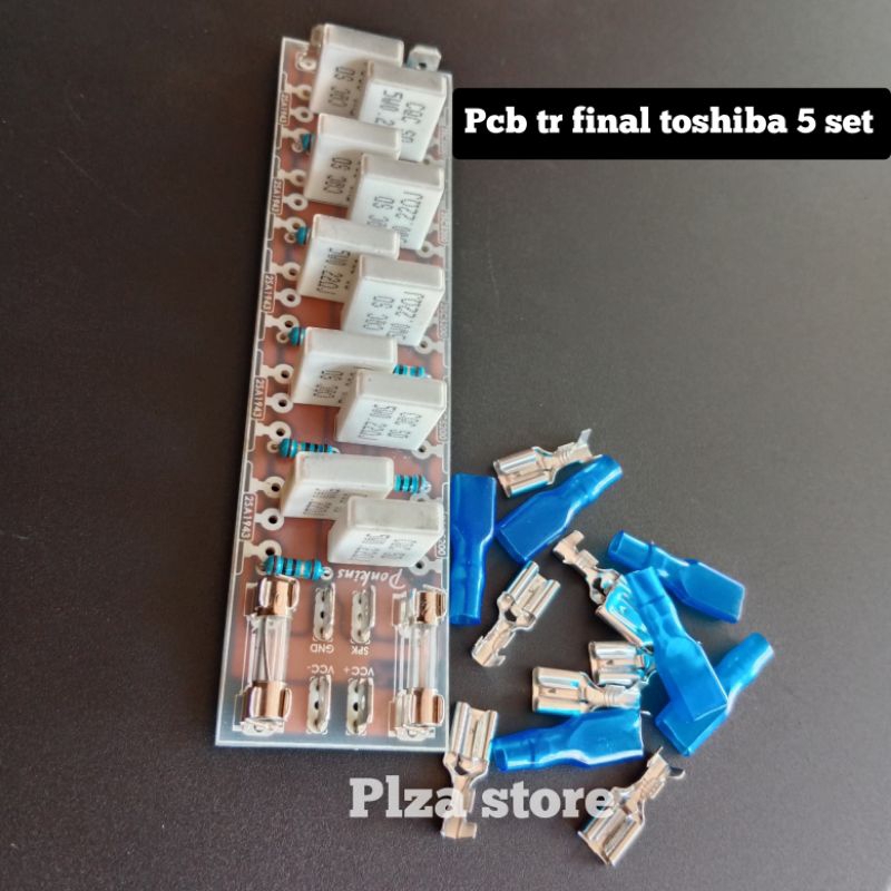 Jual PCB TR FINAL TOSHIBA 5SET BAHAN FIBER PCB TRANSISTOR FINAL 5 SET ...