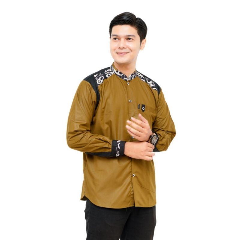 Jual Loober Baju Koko Pria Dewasa Lengan Panjang Motif Tanduk Rusa ...