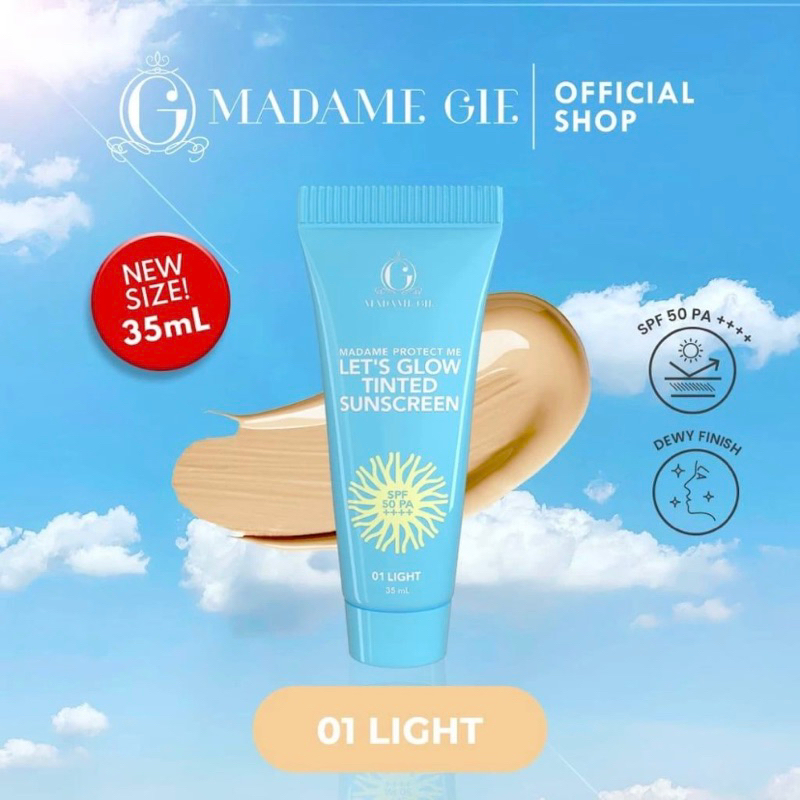 Jual Madame Gie Madame Protect Me Let's Glow Tinted Sunscreen SPF 50 PA ...