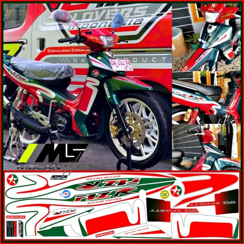 Jual Decal Sticker Striping Variasi Motif Ori F1ZR CALTEX /Yamaha F1ZR ...