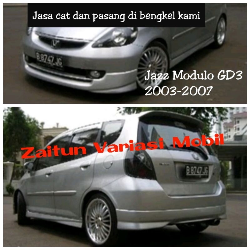 Jual BERGARANSI JASA CAT PASANG PEMASANGAN BODIKIT JAZZ MODULLO 2003 2004 2005 2006 2007 BODYKIT ...