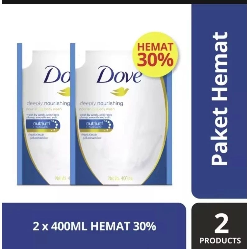 Jual Dove body wash refill 400ml X 2 - Dove sabun mandi cair 400ml X 2 ( Exp 2025 ) | Shopee ...