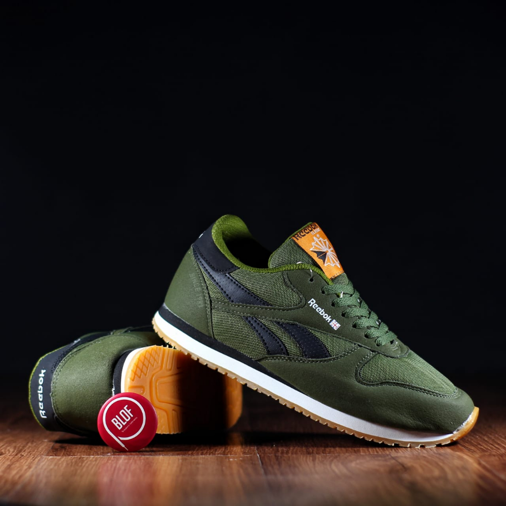 Jual SNEAKERS PRIA REEBOK ARMY HITAM UNISEX BEST QUALITY | Shopee Indonesia