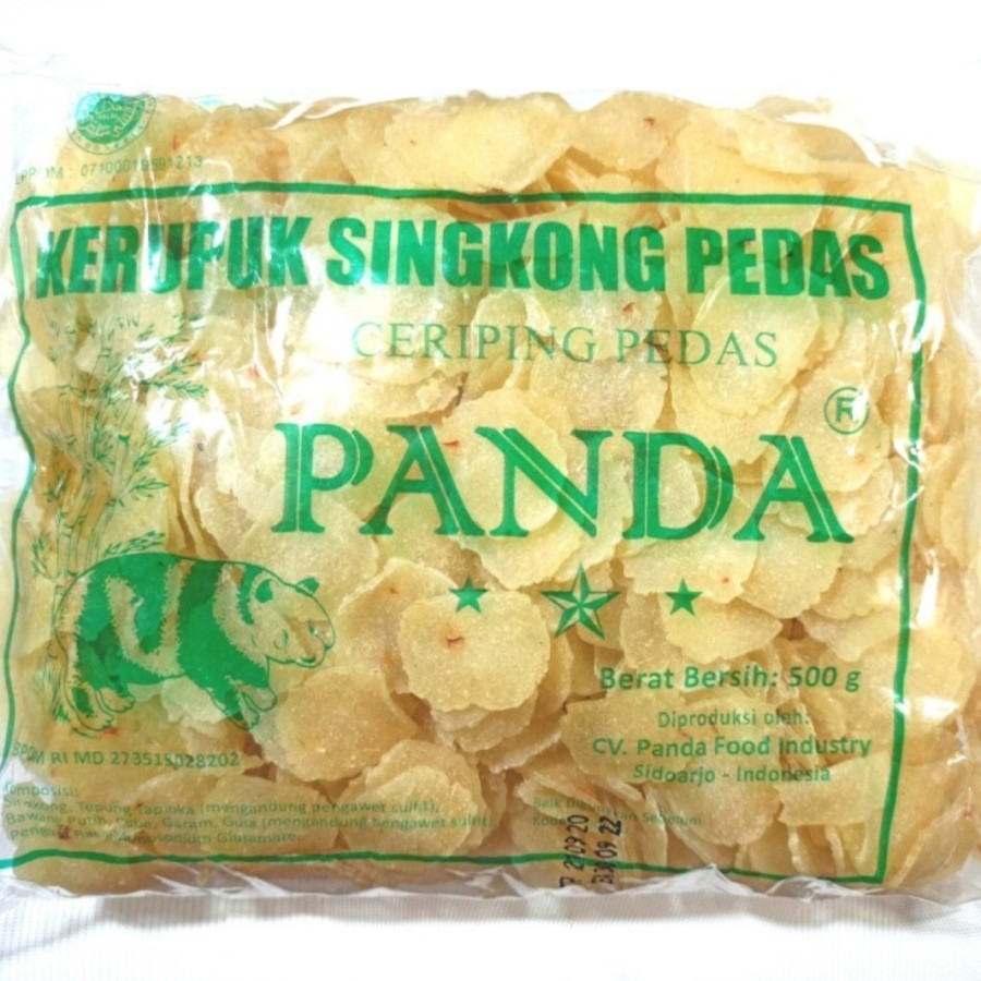 Jual Kerupuk Singkong Pedas Panda 500g | Shopee Indonesia