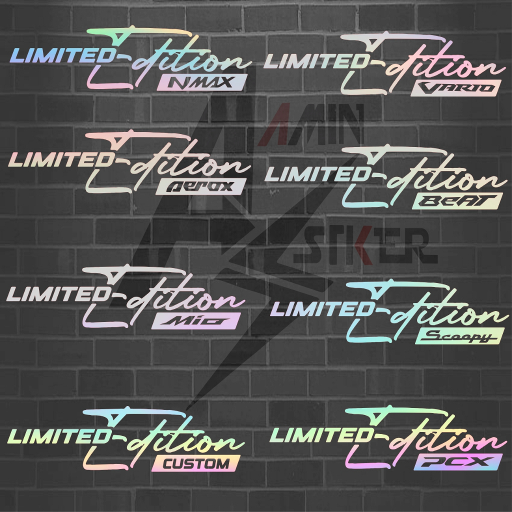 Jual Stiker Limited Edition / Cutting Stiker Limited Edition Custom ...