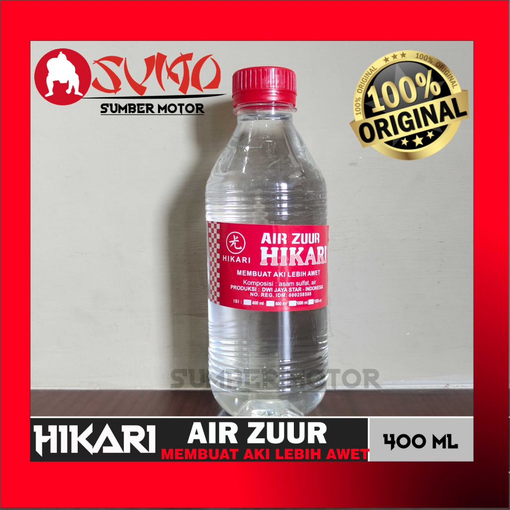 Jual AIR ZUUR HIKARI 400ml water accu Merah | Shopee Indonesia
