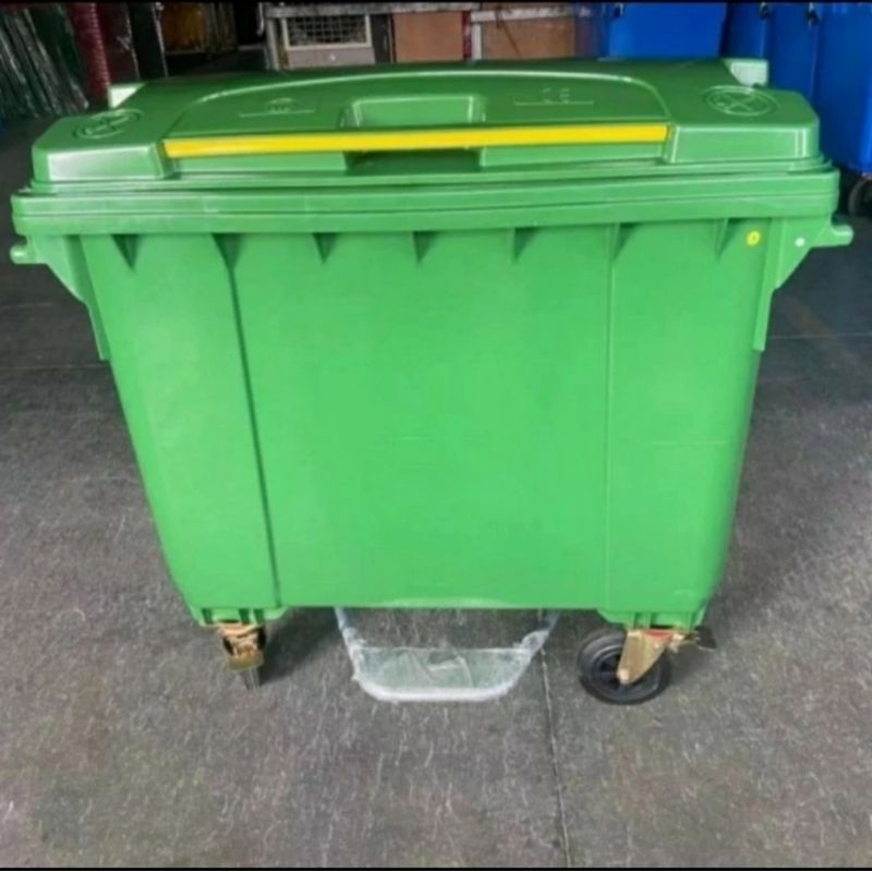 Jual tempat sampah 660 liter HDPE pedal injak Dalton | Shopee Indonesia