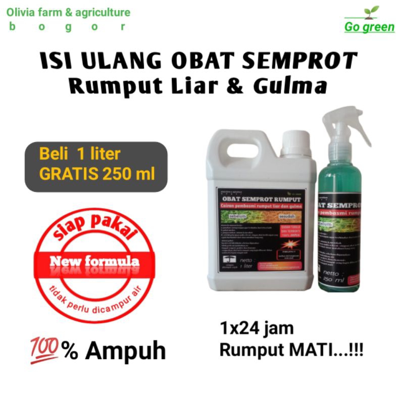 Jual Cairan obat semprot pembasmi rumput liar, ilalang dan gulma (isi ...