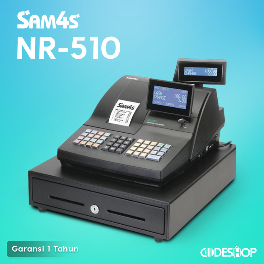 Jual CASHREGISTER SAM4S NR-500 NR500 NR 500 MESIN KASIR GRATIS KERTAS ...