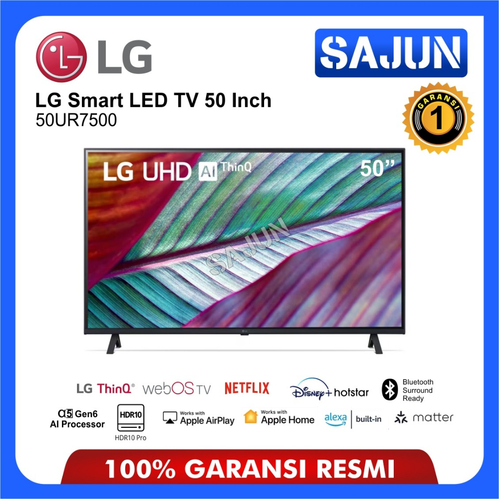 Jual LG Smart TV LED 4K UHD 50UR7500 AI ThinQ TV 50 Inch 50UR7500PSC ...