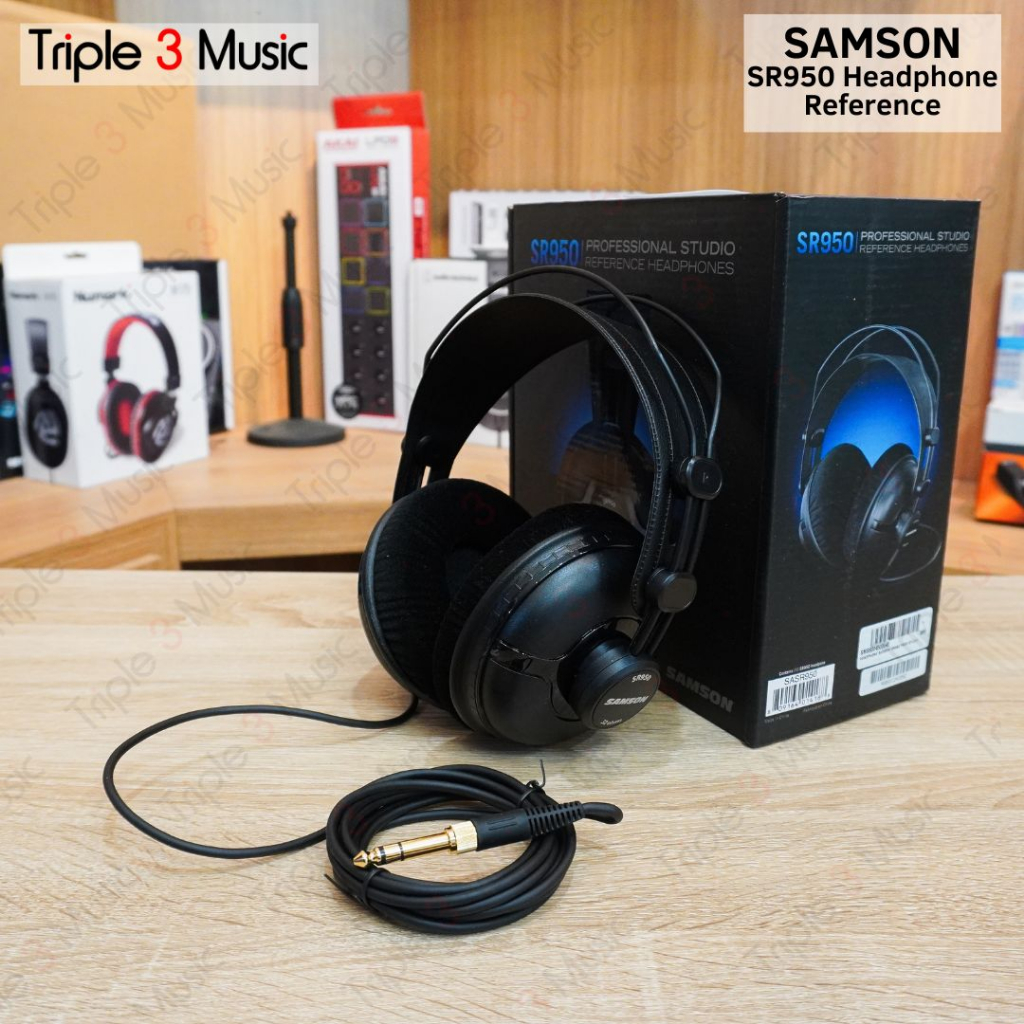 Jual Samson SR950 Professional Studio Reference Headphone | Shopee ...