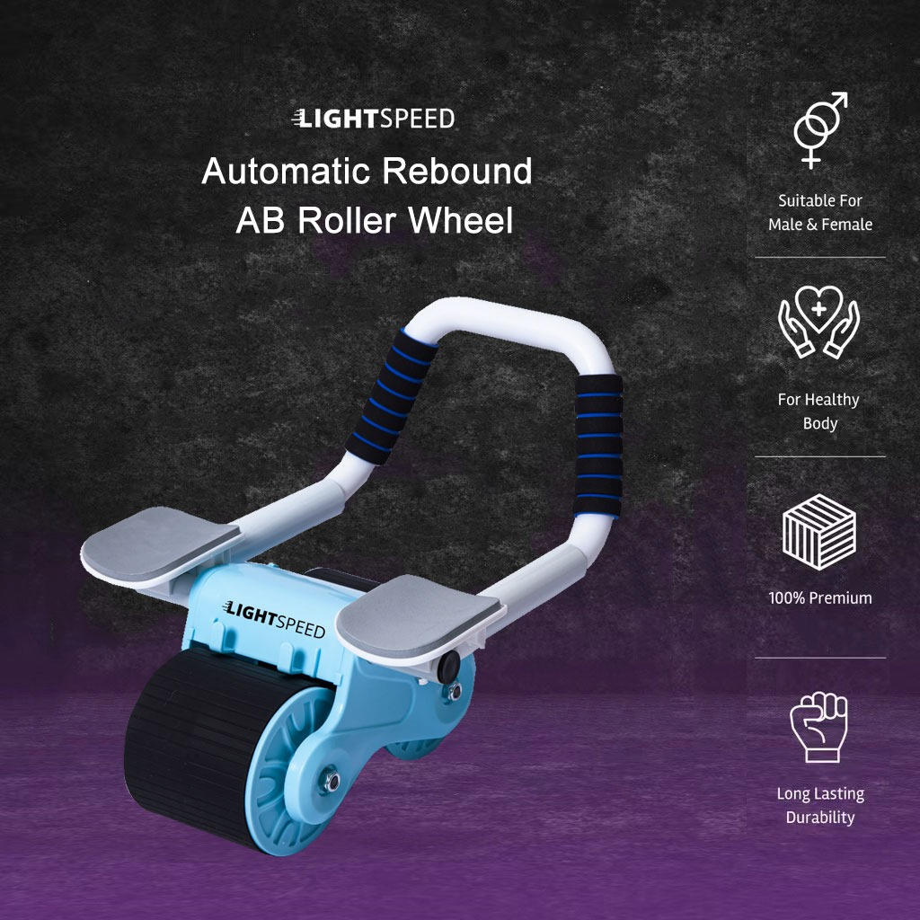 Jual LIGHTSPEED Automatic Rebound Ab Roller Wheel/Ab Roller 2 In1/Ab ...