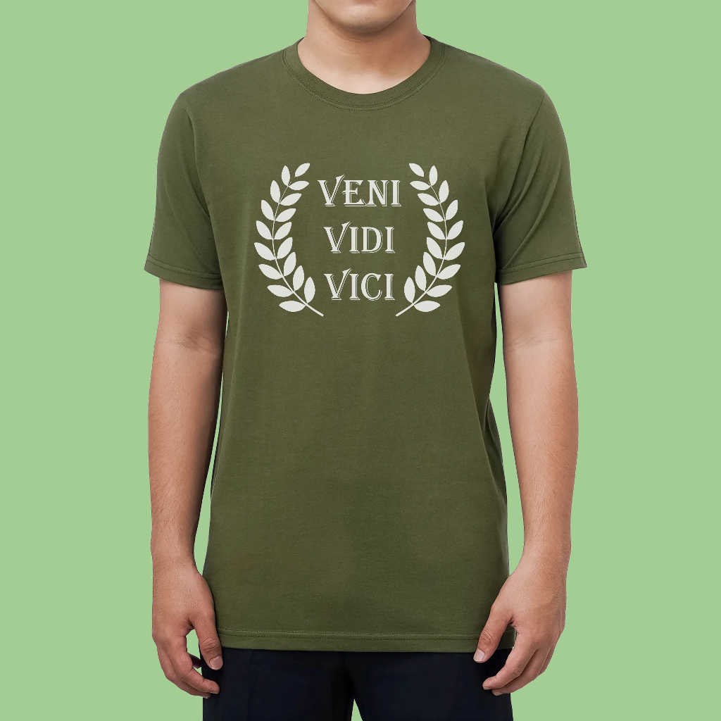 Jual Kaos Veni Vidi Vici 100% cotton t-shirt Premium Grade | Shopee Indonesia