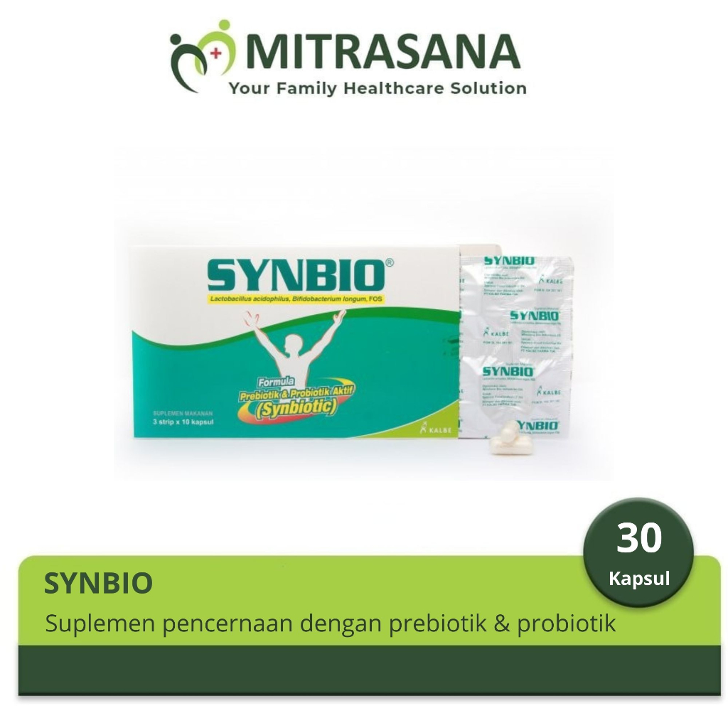 Jual Synbio 30 Kapsul - Suplemen Prebiotik dan Probiotik untuk ...