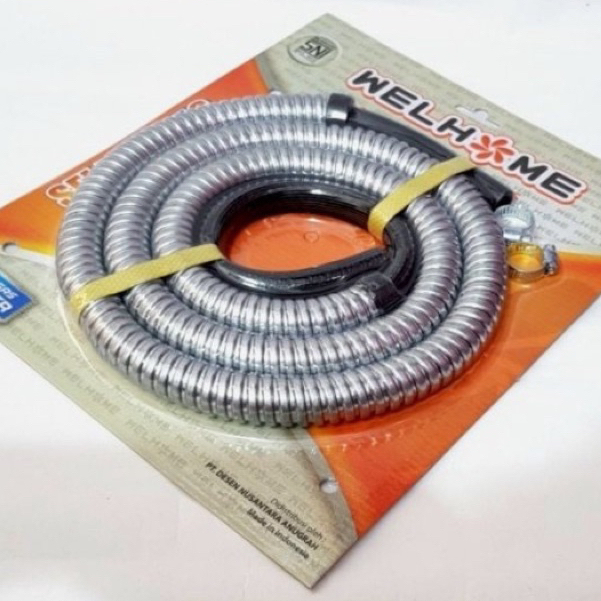 Jual WELHOME WG-218 Selang Gas Cover Aman dari Tikus Flexible 1.8M SNI ...