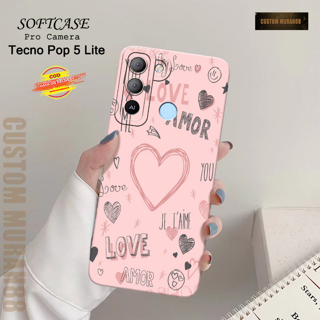 Jual Case Tecno Pop 5 Lite Terbaru - Fashion Case LOVE - Casing Hp ...
