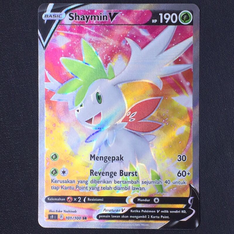 Jual KARTU POKEMON SHAYMIN V SR INDONESIA HOLO | Shopee Indonesia